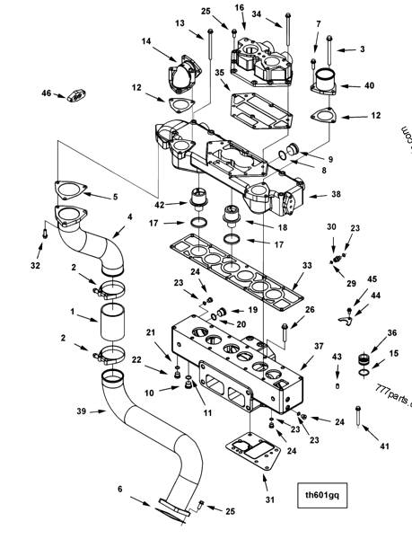 4101148 Thermostat housing gasket - Cummins spare part | 777parts.com