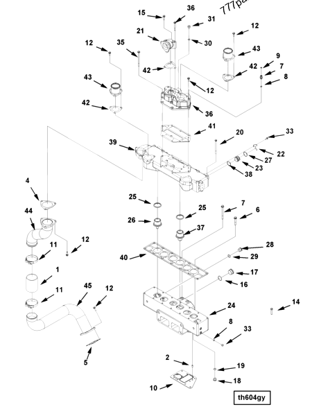 4101148 Thermostat housing gasket - Cummins spare part | 777parts.com