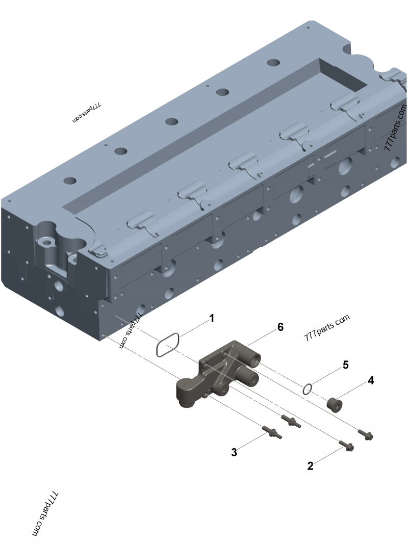 4298644 Water transfer connection - Cummins spare part | 777parts.com