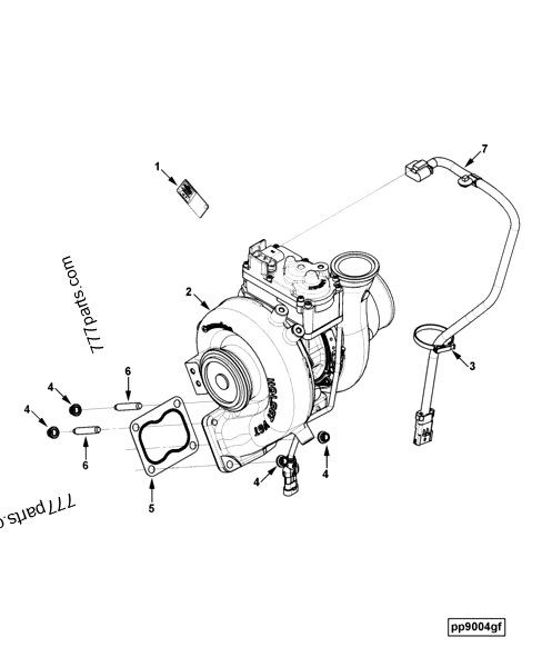 4309227 Turbocharger kit - Cummins spare part | 777parts.com