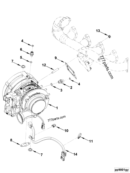 4309292 Turbocharger kit - Cummins spare part | 777parts.com