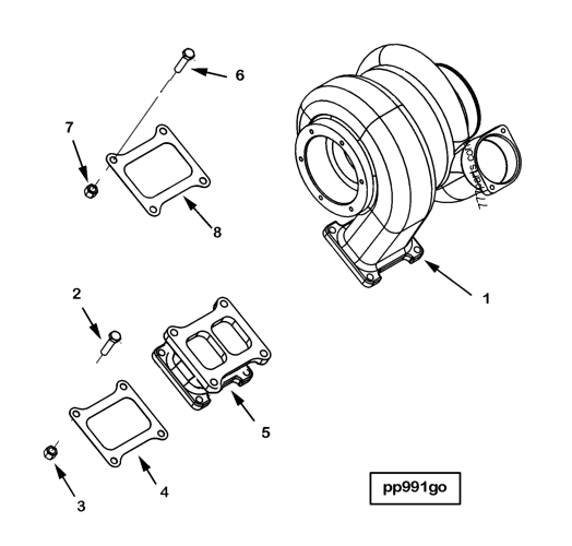 2881718 Turbocharger kit - Cummins spare part | 777parts.com