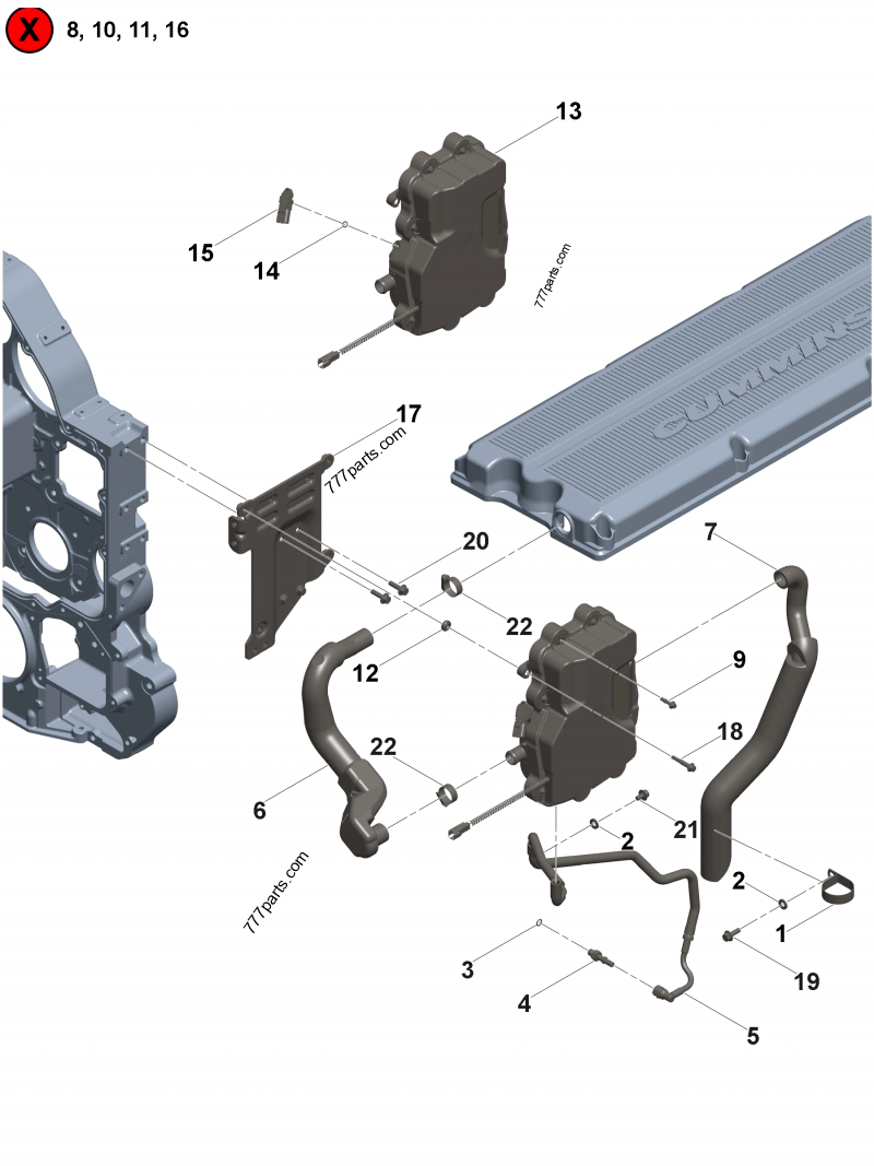 4312013 Breather element - Cummins spare part | 777parts.com