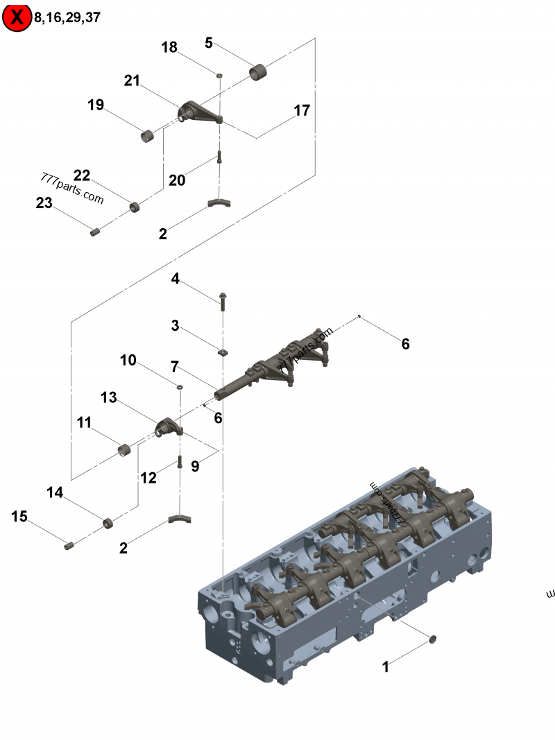4318204 Rocker lever - Cummins spare part | 777parts.com