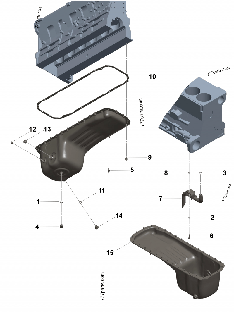 4318308 Oil pan gasket - Cummins запчасть для спецтехники | 777parts.com