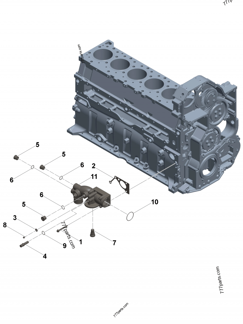 4318607 Water inlet connection - Cummins spare part | 777parts.com