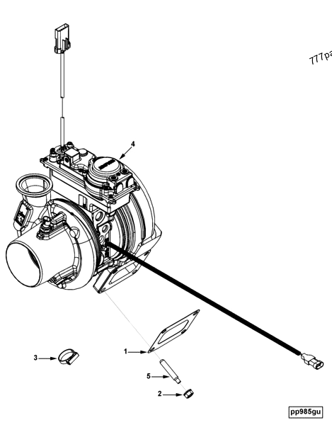 4327188 Turbocharger speed sensor - Cummins spare part | 777parts.com