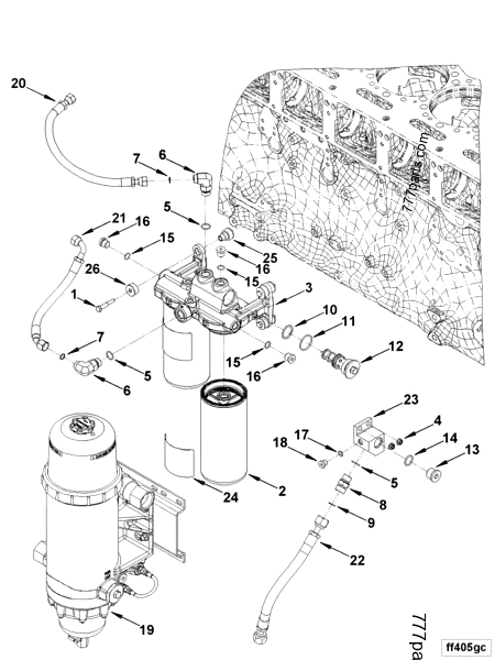 4328043 Fuel filter element - Cummins spare part | 777parts.com