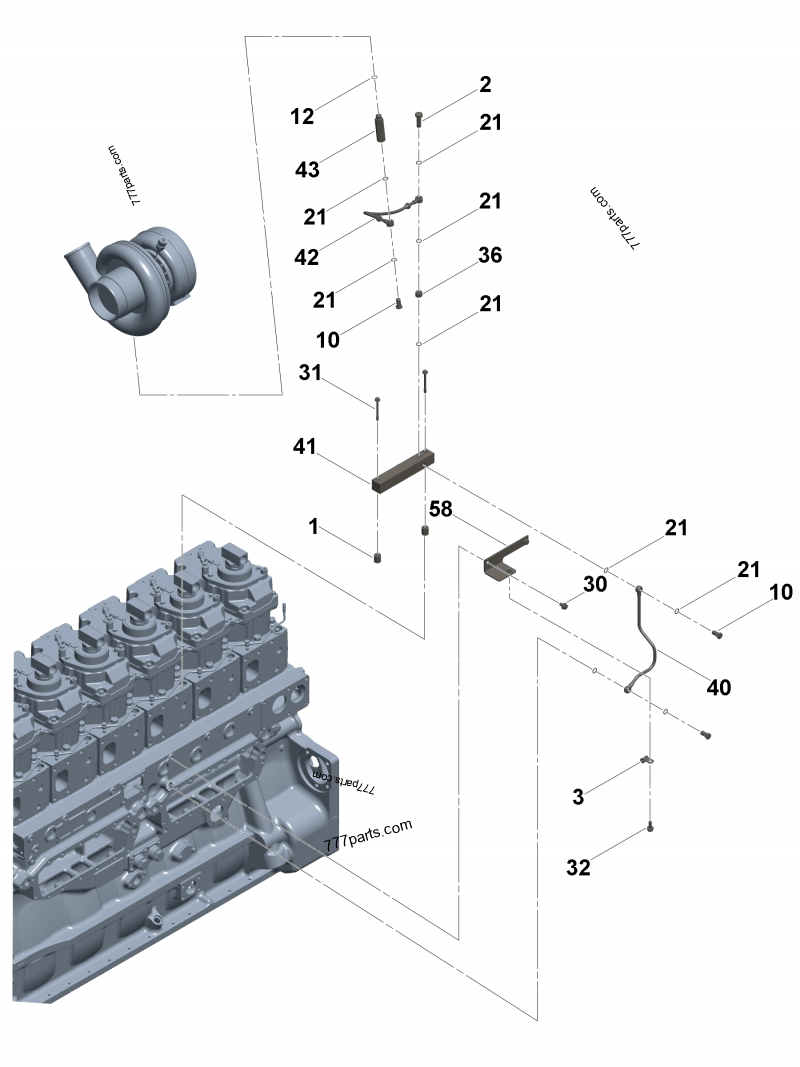 4347898 Connection gasket - Cummins spare part | 777parts.com