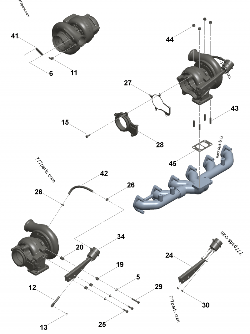 2881750 Heat exchanger40w turbocharger - Cummins spare part | 777parts.com