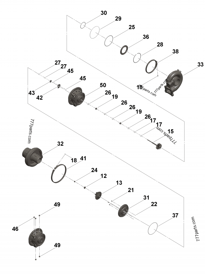 4352317 Turbocharger kit - Cummins spare part | 777parts.com