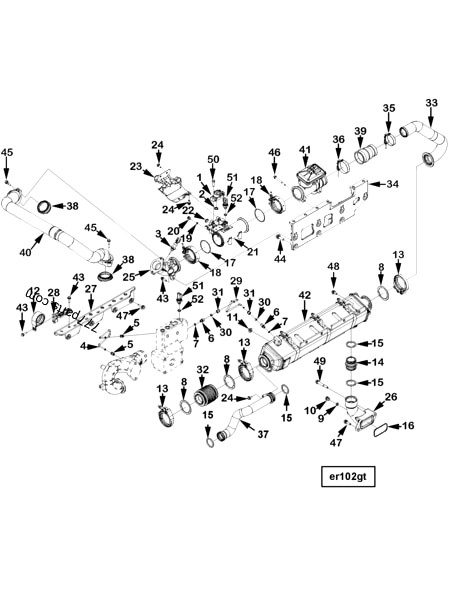 4352360 Egr cooler kit - Cummins spare part | 777parts.com