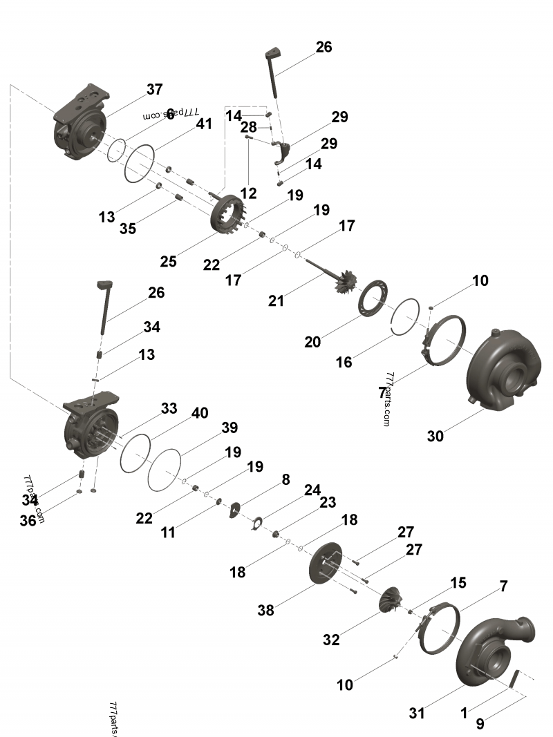 4352468 Turbocharger kit - Cummins spare part | 777parts.com