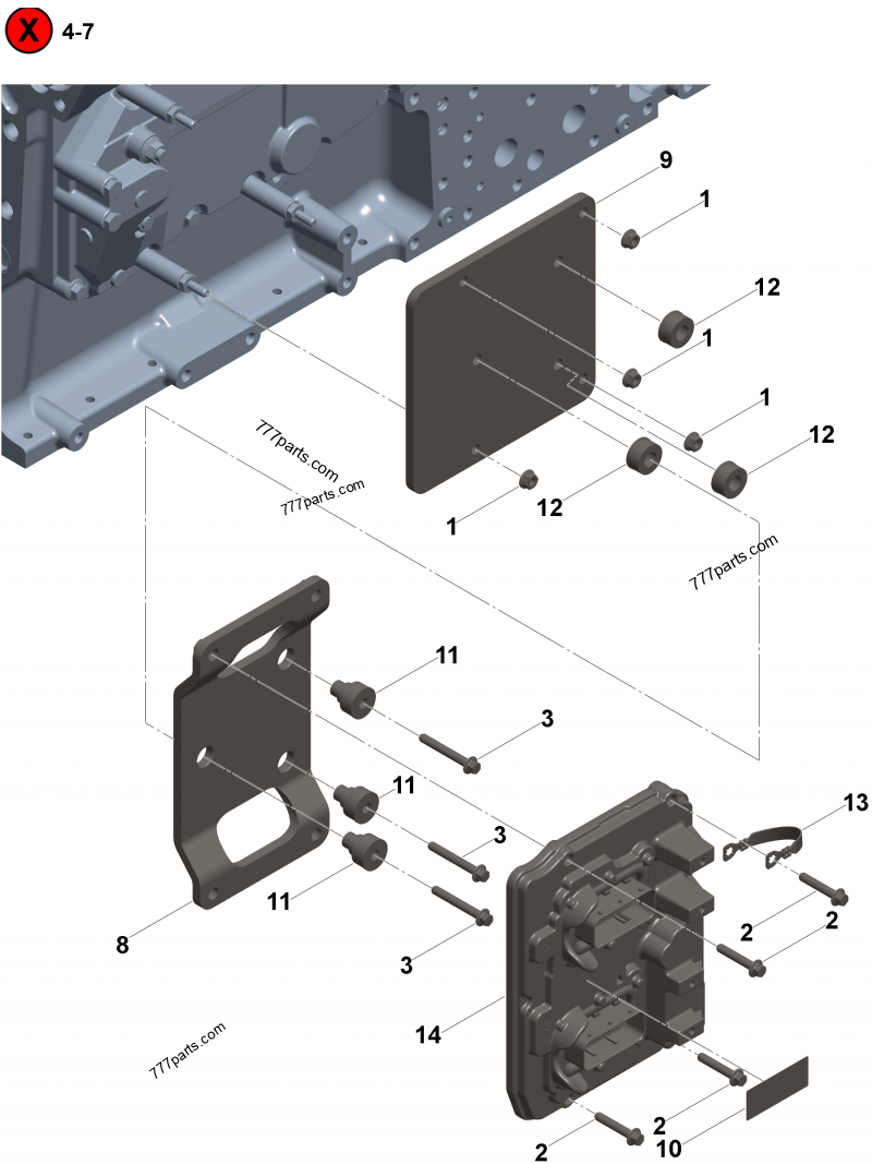 4368152 Electronic control module bracket - Cummins spare part ...