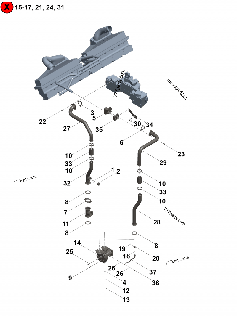 4376080 Water pump kit - Cummins spare part | 777parts.com