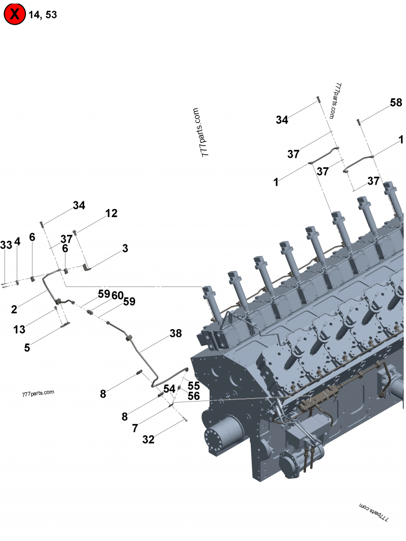 4376218 Kit,fuel pump gasket - Cummins spare part | 777parts.com