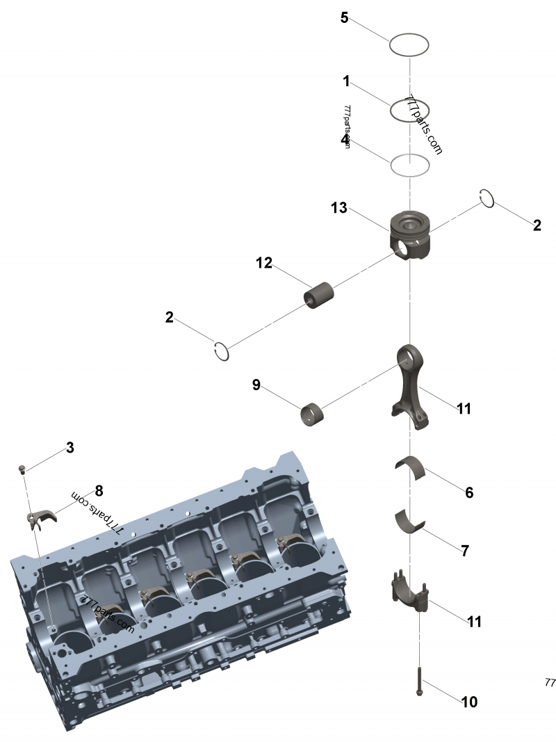 4376245 Engine piston kit - Cummins spare part | 777parts.com