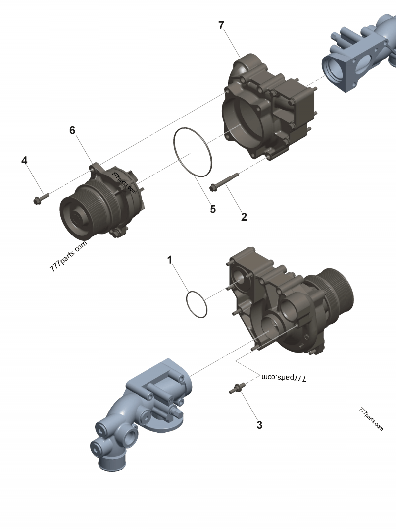4386577 Water pump core - Cummins spare part | 777parts.com