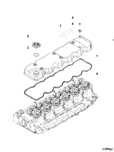 4899226 Valve cover gasket - Cummins spare part | 777parts.com