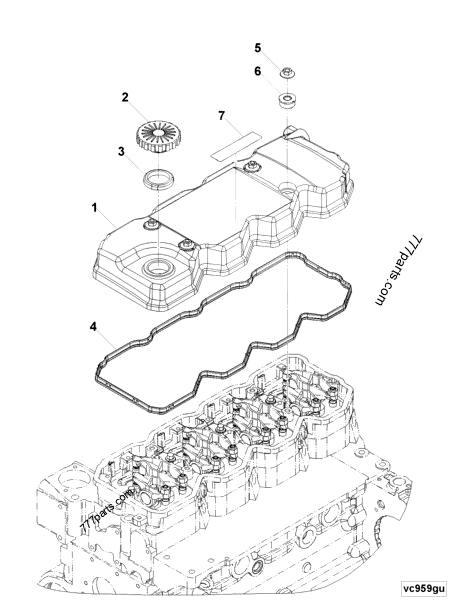 4899226 Valve cover gasket - Cummins spare part | 777parts.com
