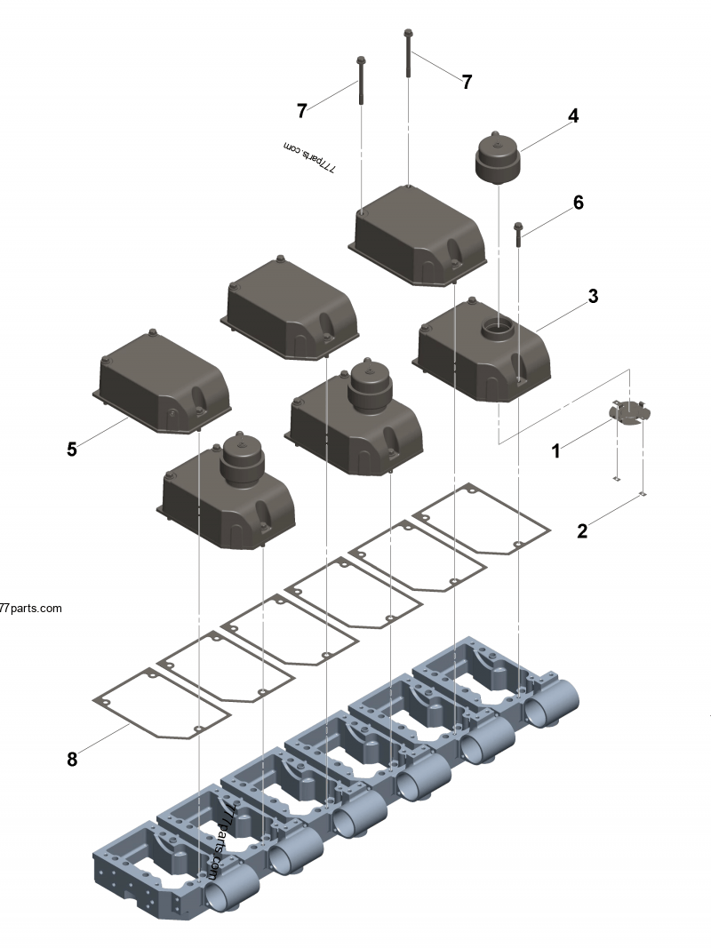 4920076 Rocker lever cover gasket - Cummins запчасть для спецтехники ...