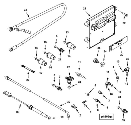 4924728 Plain adapter tee - Cummins spare part | 777parts.com