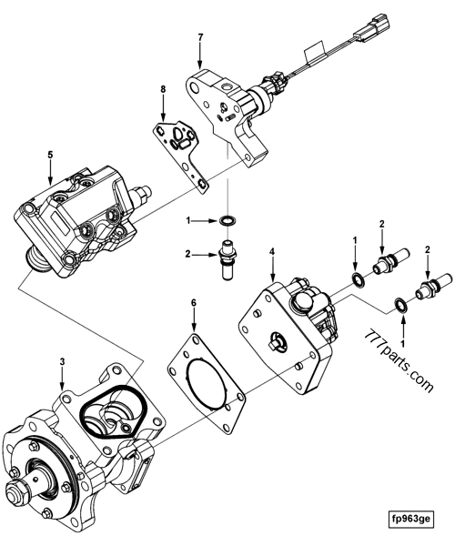 4928538 Fuel pump gasket - Cummins spare part | 777parts.com