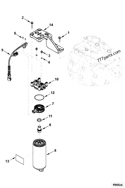 4931860 Filter support - Cummins spare part | 777parts.com