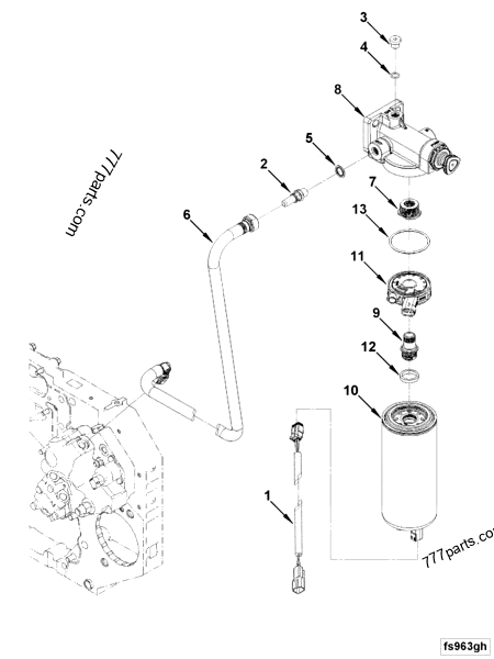 4933178 Filter head adapter - Cummins spare part | 777parts.com