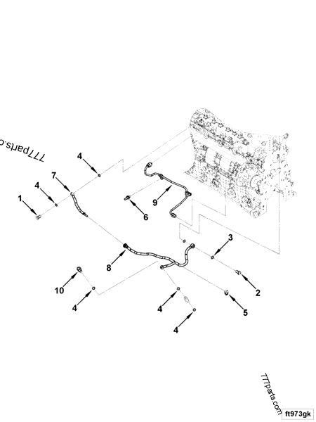 4940688 Fuel supply tube - Cummins spare part | 777parts.com