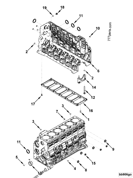 4943110 Cylinder block kit - Cummins spare part | 777parts.com