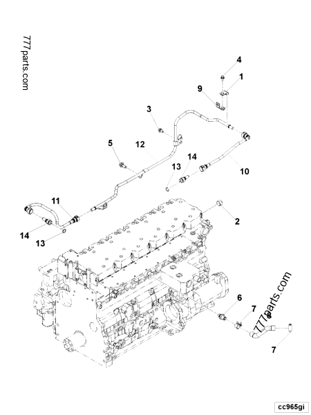 4947864 Molded hose - Cummins spare part | 777parts.com