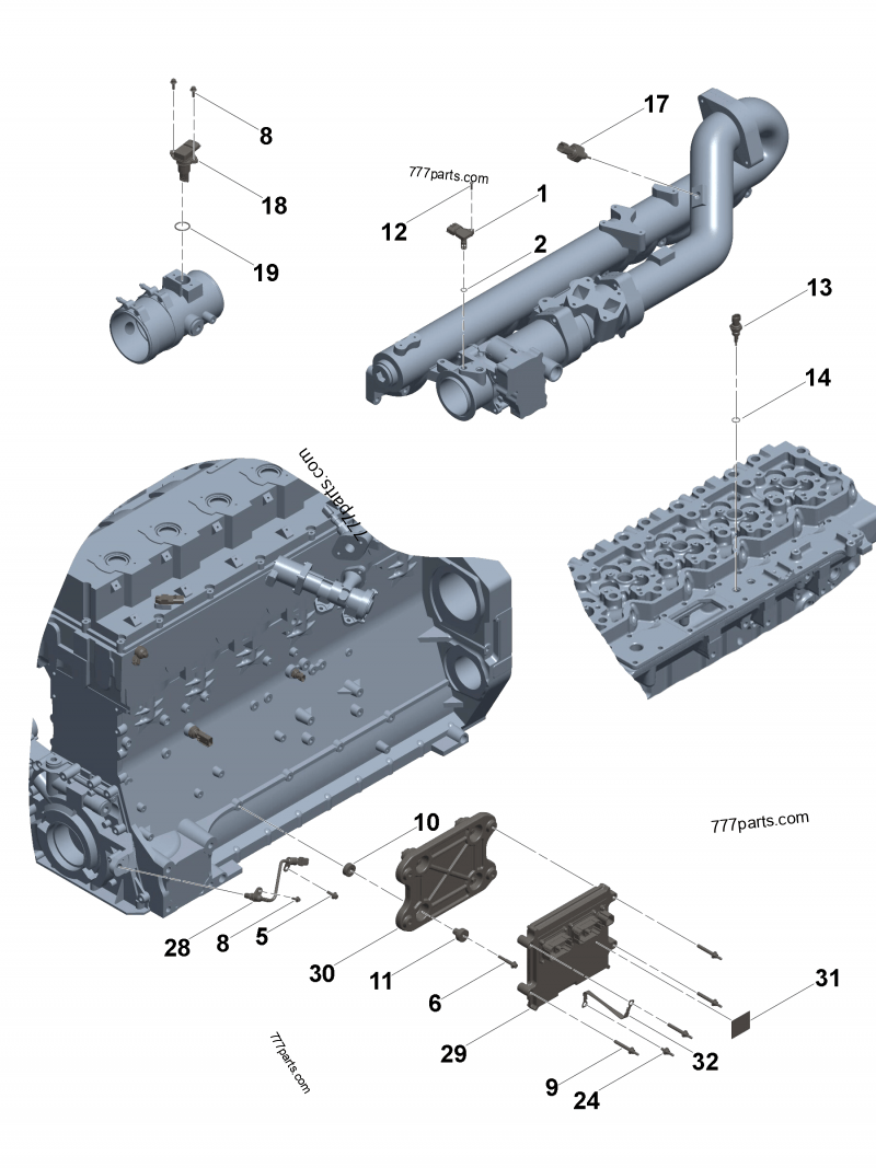4954905 Temperature sensor - Cummins запчасть для спецтехники ...