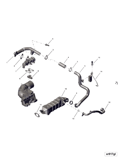 4955485 Egr cooler kit - Cummins spare part | 777parts.com