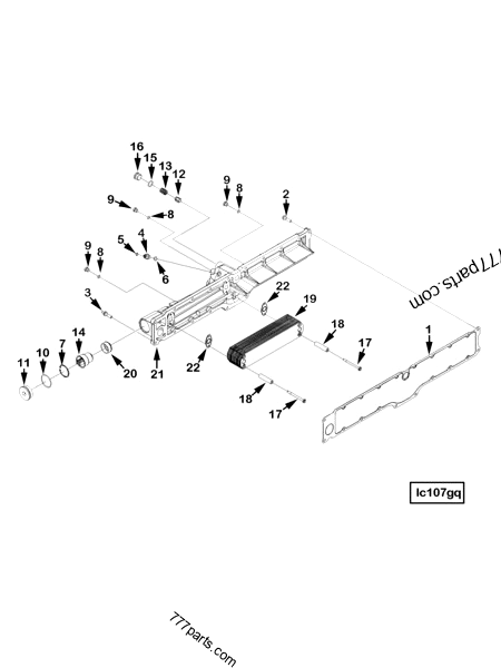 4955592 Lubricating oil cooler gasket set - Cummins spare part ...