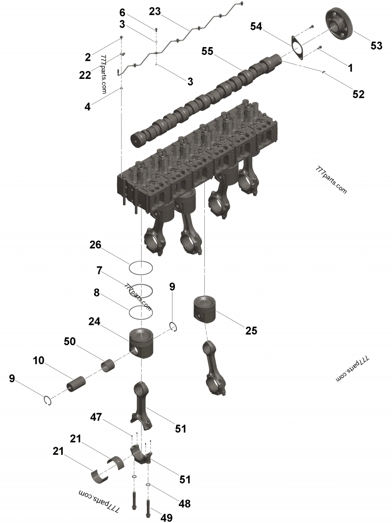 4955697 Engine piston kit - Cummins spare part | 777parts.com