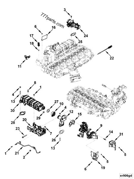4955922 Egr cooler kit - Cummins spare part | 777parts.com