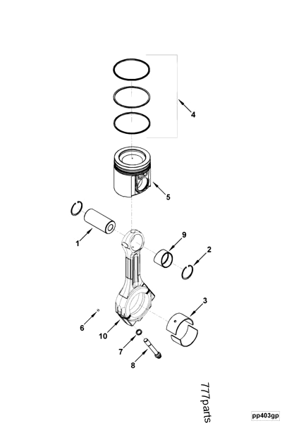 4955975 Piston ring kit - Cummins spare part | 777parts.com
