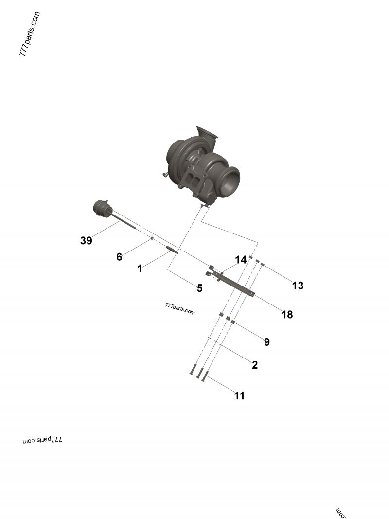 4956081 Heat exchanger60 turbocharger - Cummins spare part | 777parts.com