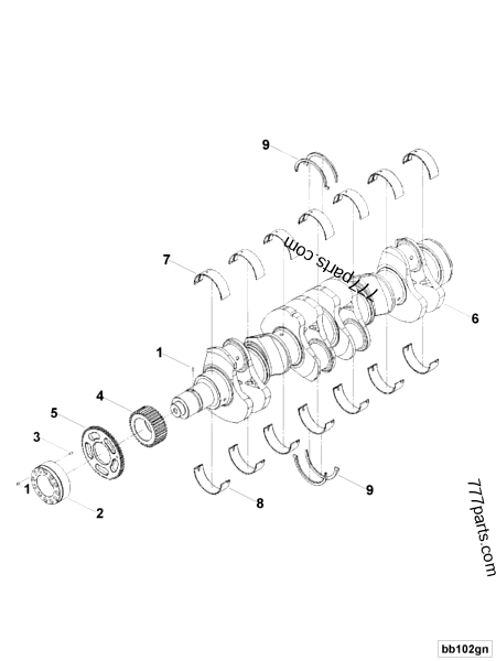 4965400 Crankshaft adapter - Cummins spare part | 777parts.com