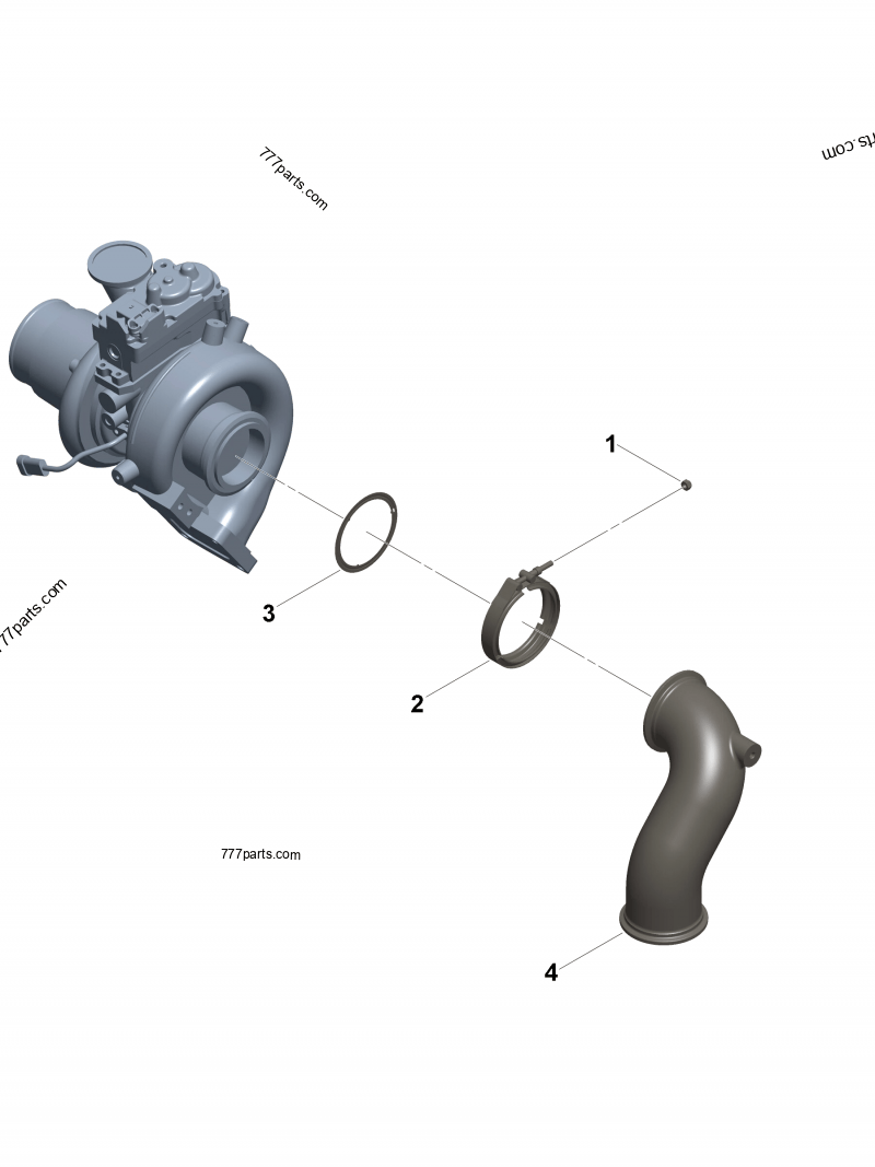 4966441 Exhaust outlet connection gasket - Cummins spare part ...