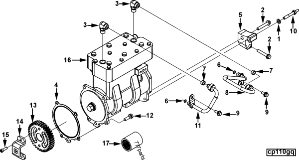 4973001 Air compressor - Cummins spare part | 777parts.com