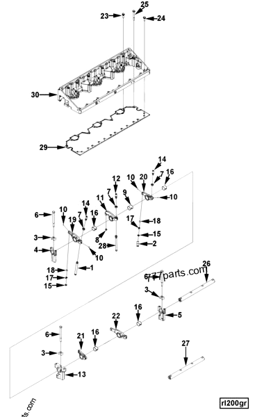 4973102 Rocker lever housing gasket - Cummins spare part | 777parts.com