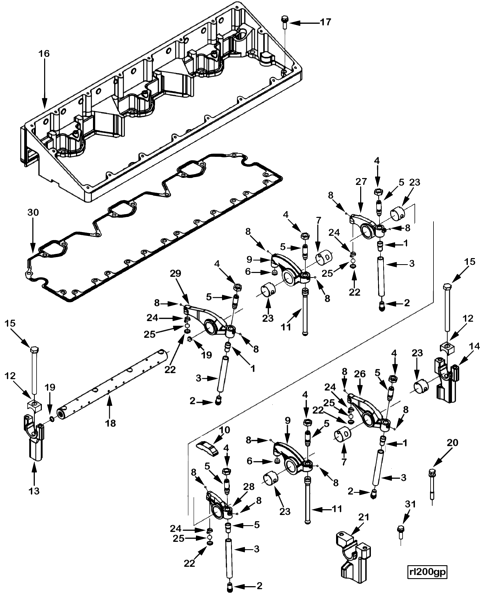 4973102 Rocker lever housing gasket - Cummins spare part | 777parts.com