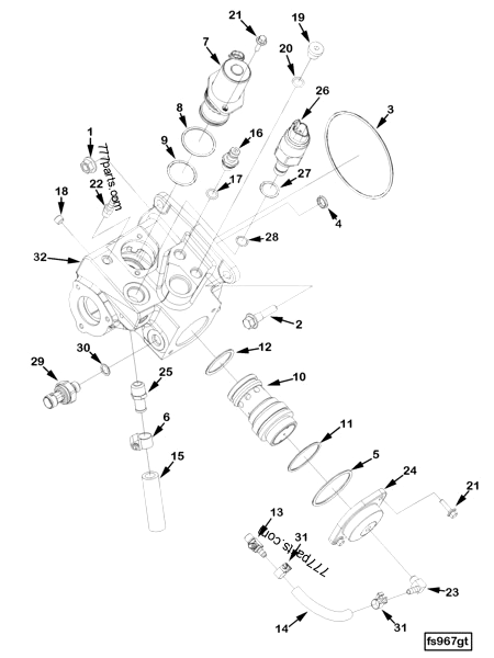 4974852 O ring seal - Cummins spare part | 777parts.com