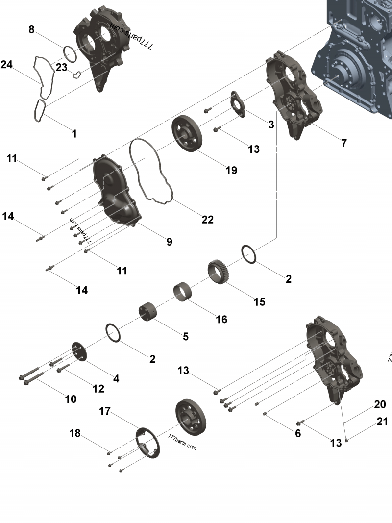 4974994 Ring dowel - Cummins spare part | 777parts.com