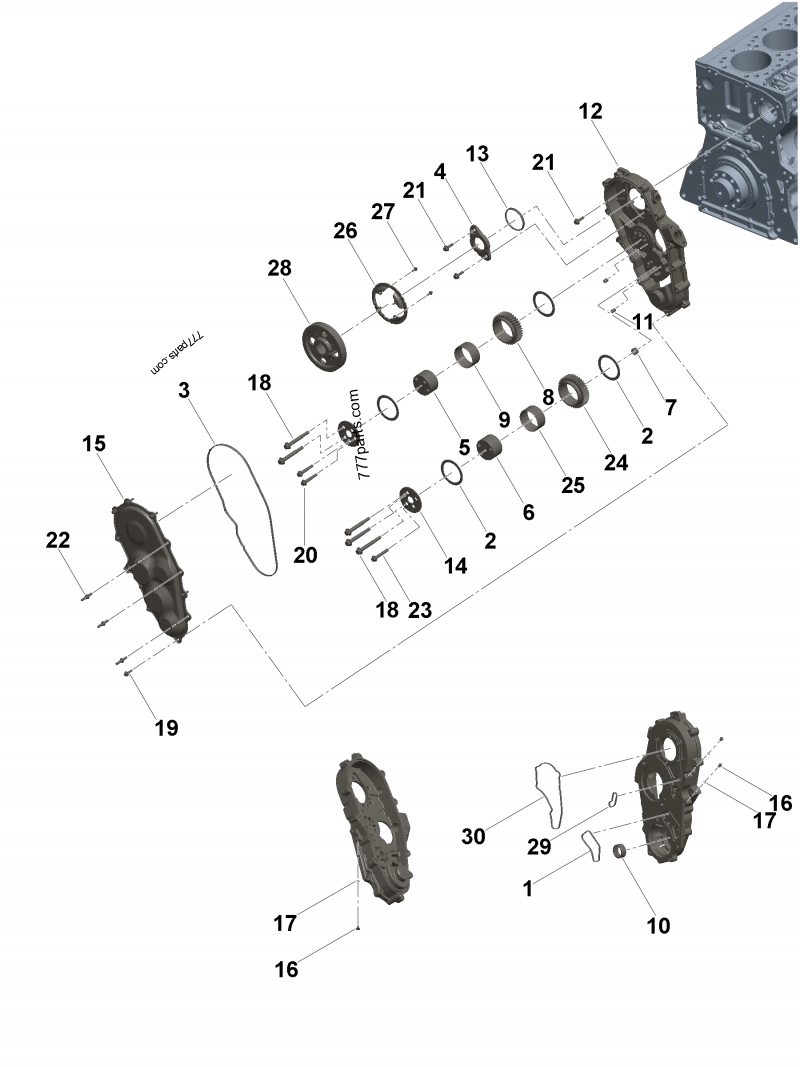 4974994 Ring dowel - Cummins spare part | 777parts.com