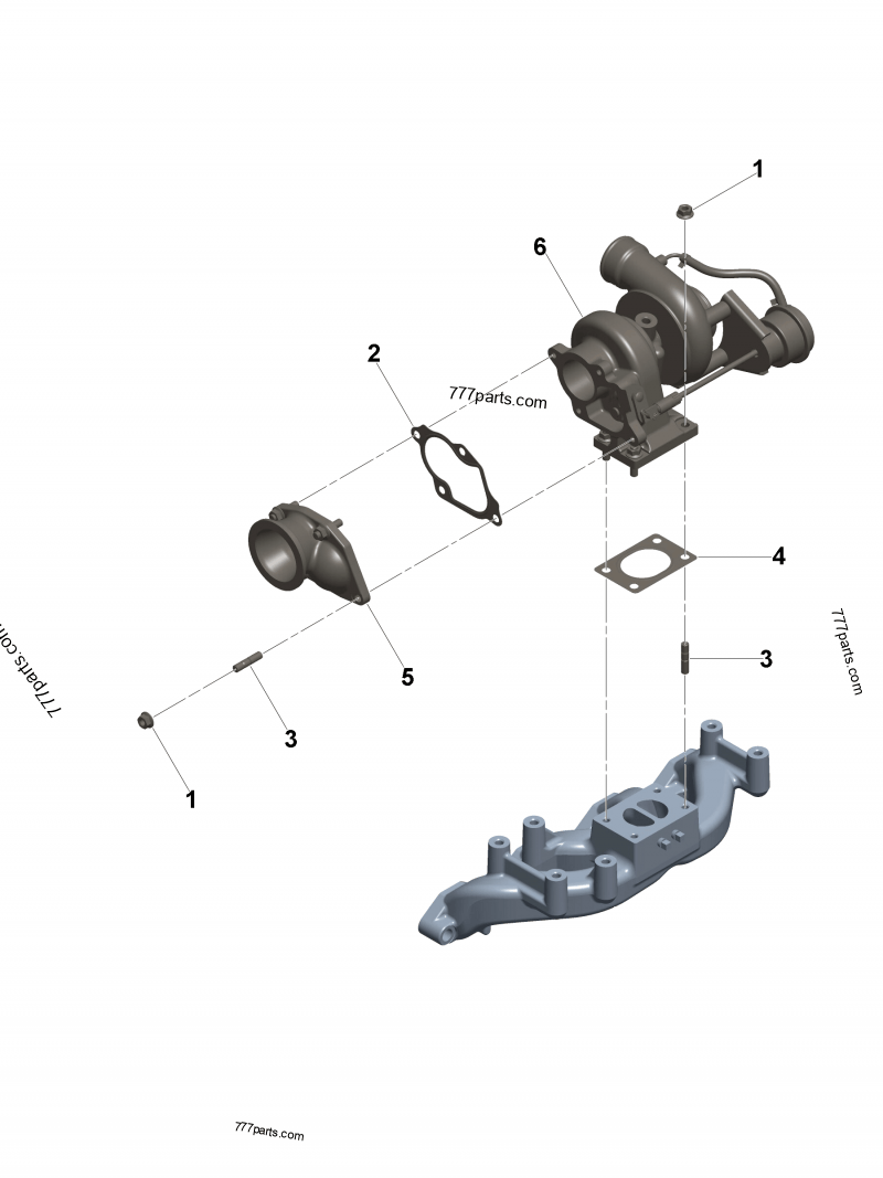 4982960 Turbocharger gasket - Cummins spare part | 777parts.com