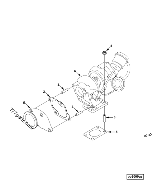 4984027 Turbocharger - Cummins spare part | 777parts.com