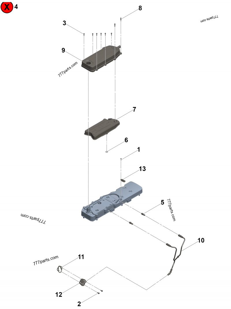4989994 Breather cover - Cummins spare part | 777parts.com